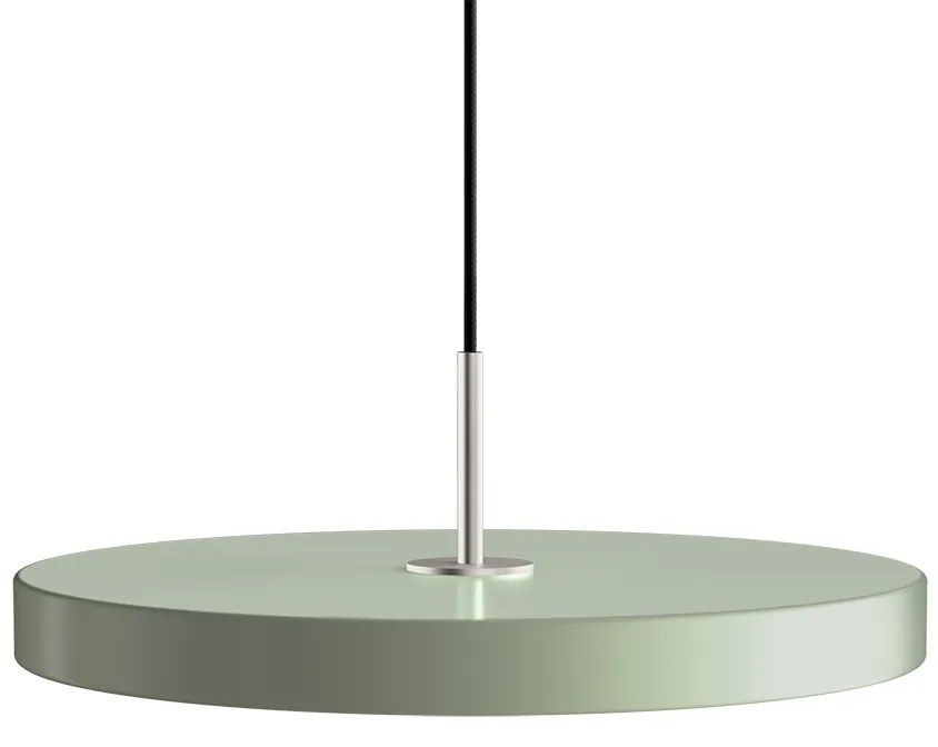 Umage 2421+4172 Asteria medium, závěsné svítidlo olivová/ocel, LED 16W, 3000K průměr 43cm