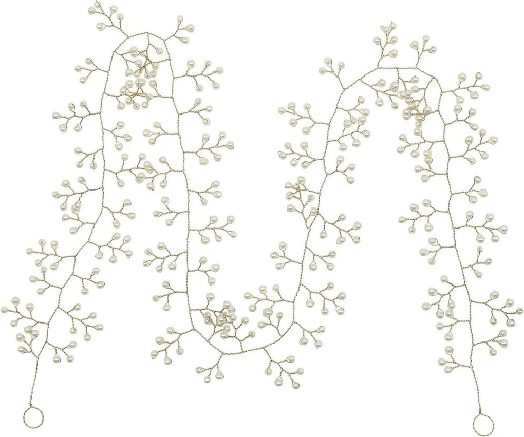 Luxusní vánoční girlanda s perličkami Glaze Forest - 100 cm
