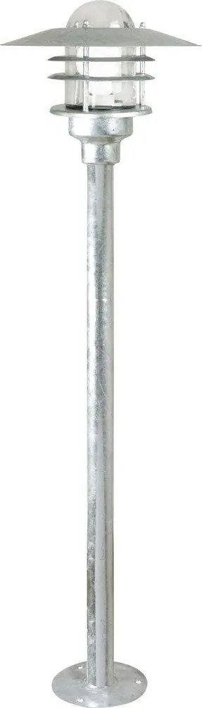 NOR 74528031 Venkovní sloupkové svítidlo Agger 1x60W E27 galvanizovaná čirá - NORDLUX