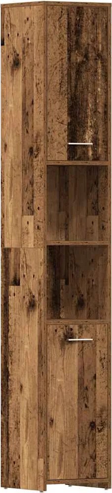4dílná koupelnová sestava old wood kompozitní dřevo 3328941