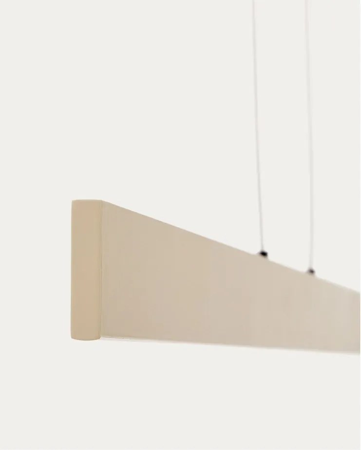 Béžové LED závěsné svítidlo s kovovým stínidlem Boadella – Kave Home