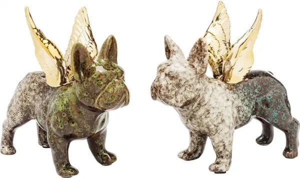 Dekorativní figurka Angel Wings Dog - více variant