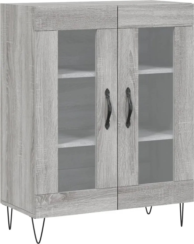 Skříň highboard šedá sonoma 69,5 x 34 x 180 cm kompozitní dřevo 3198071