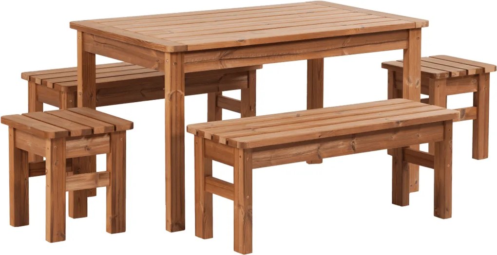 Zahradní dřevěný set PROWOOD z ThermoWood - SET M7 - Samostatný set