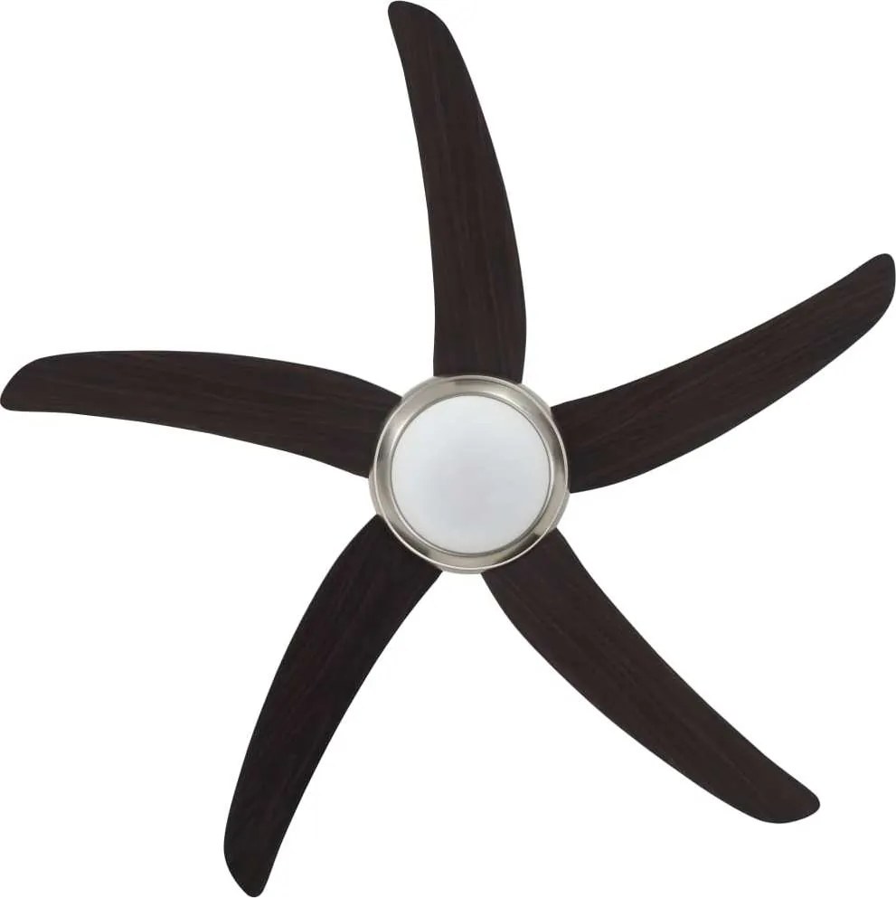 vidaXL Ozdobný stropní ventilátor se světlem 128 cm [50538] Barva: tmavě hnědá