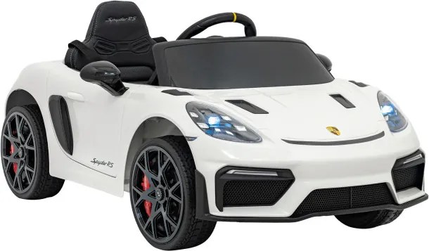 Elektrické autíčko Porsche Spyder RS ​​718 bílé