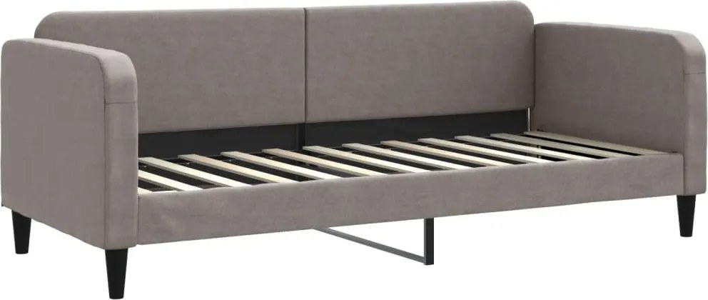 Válenda s přistýlkou taupe 80 x 200 cm textil 3196814