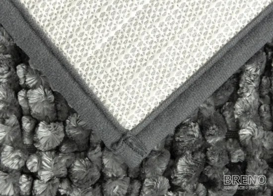 BO-MA, Koupelnová předložka Ella micro Tmavě šedá, 40x50, šedá, koupelna