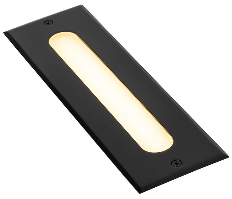 Moderní bodové světlo do země černé 30 cm vč. LED IP65 - Eline