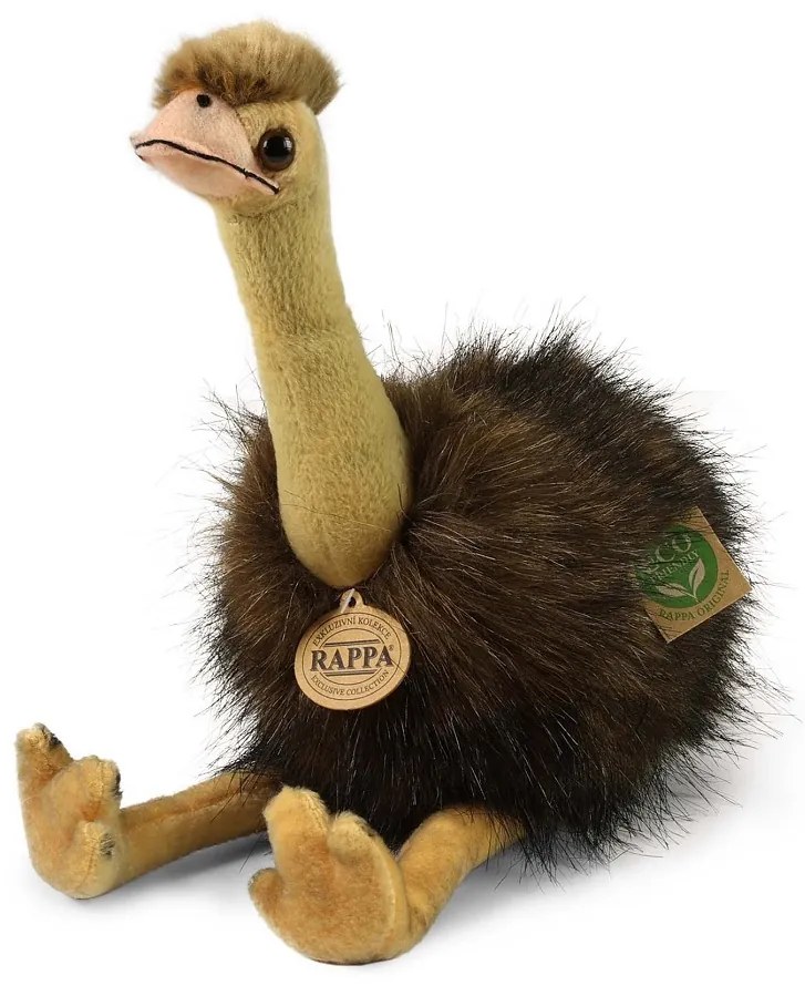 Rappa Plyšový pták Emu 28 cm ECO-FRIENDLY