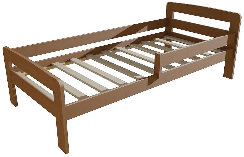 Vomaks Dětská postel se zábranou VMK008C KIDS Rozměr: 70 x 160 cm, Barva: surové dřevo