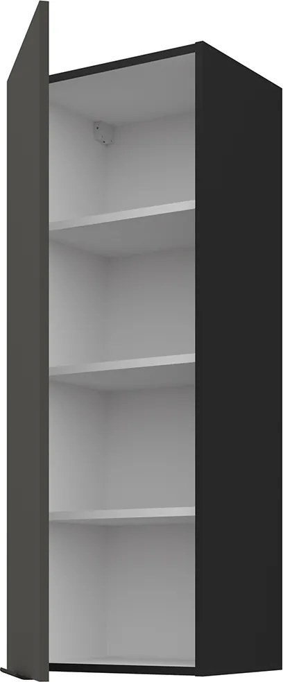 ARIA pe | horní skříňka 40 G-108 1F policová | 40 cm | EXTRA VYSOKÁ | ANTI FINGERPRINT povrch | černá/šedá grafit
