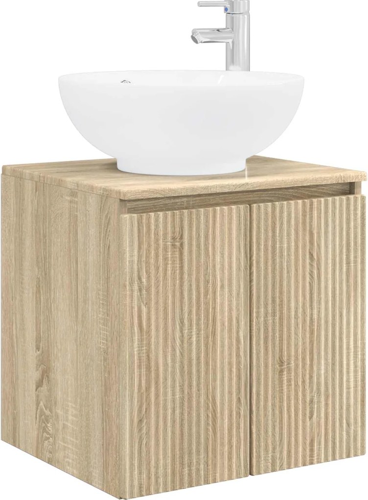 Sada koupelnových skříněk 3 ks Dub sonoma 49,5 x 44,5 x 65 cm 3405689