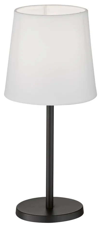 Černobílá stolní lampa s textilním stínidlem (výška 30 cm) Eve – Fischer &amp; Honsel