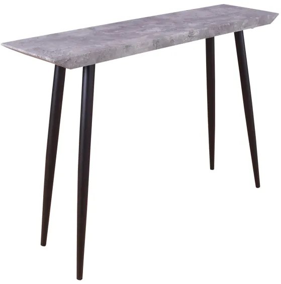 Edge konzolový stolek (beton / černá)
