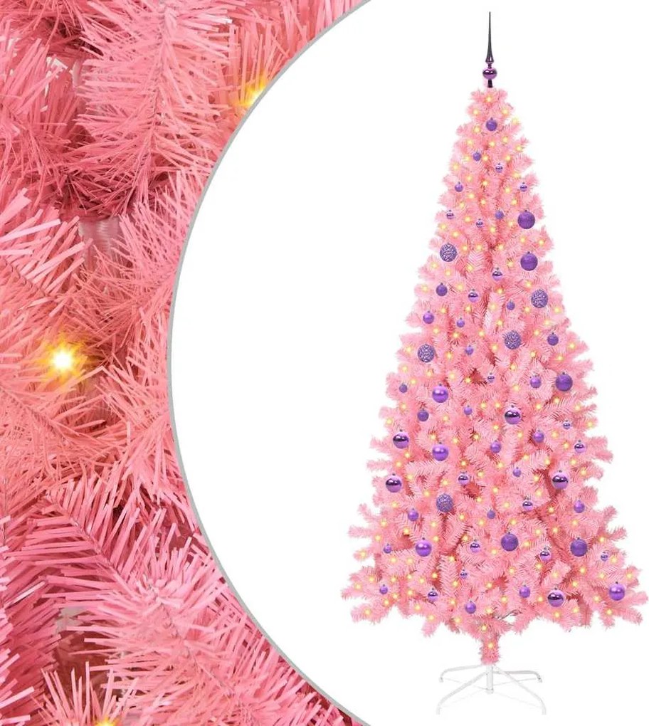 Vánoční stromeček Růžová 180 cm PVC 3396435