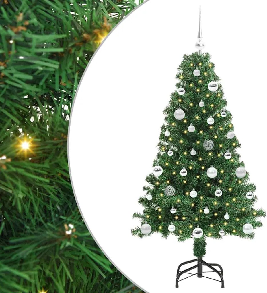 Umělý vánoční stromeček Zelená 150 cm PVC, ocel a plast 3396905