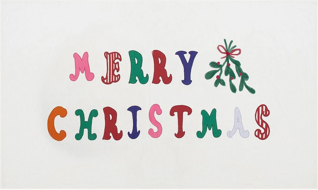 Ručně vyrobený ubrus Merry Christmas