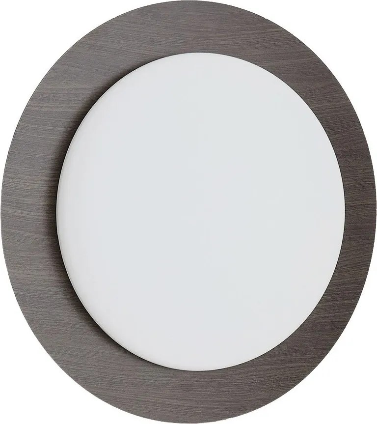 Tmavě hnědé kovové LED nástěnné svítidlo ø 40 cm Novae – Kave Home