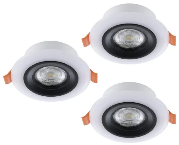 Eglo 901118- SADA 3xLED RGB Stm. koupelnové svítidlo CALONGE 3,8W/230V IP44 + DO