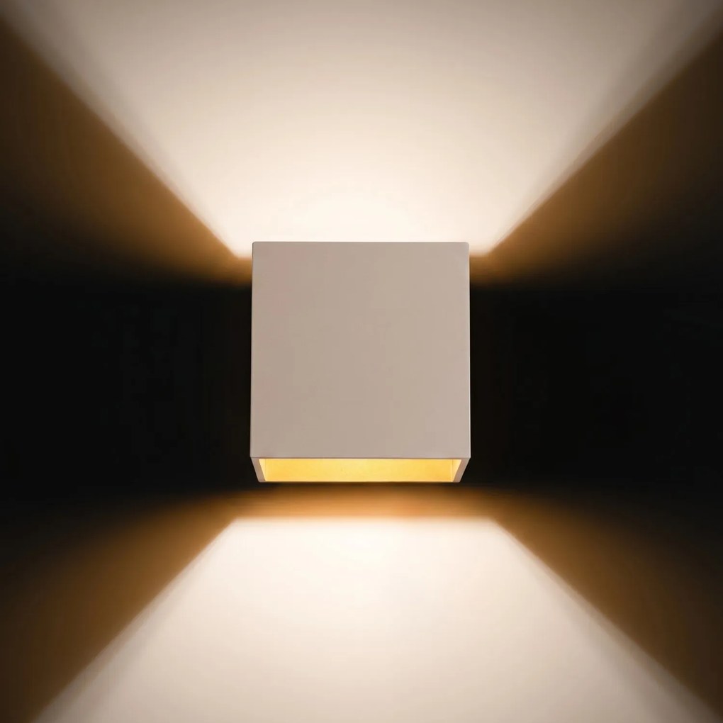 Sollux Lighting Nástěnné svítidlo QUAD 1 taupe