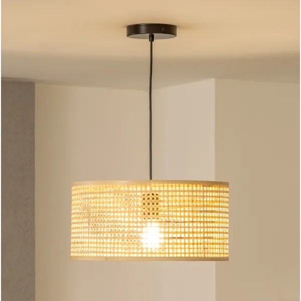 Brilagi - LED Lustr na lanku CERIA BOHO 1xE27/40W/230V pr. 40 cm bambus