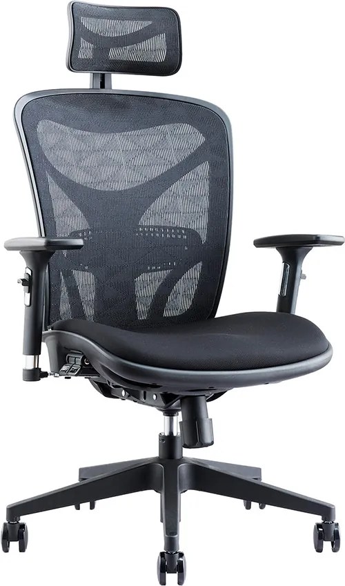 Ergonomická kancelářská židle MOSH Airflow 601 - černá