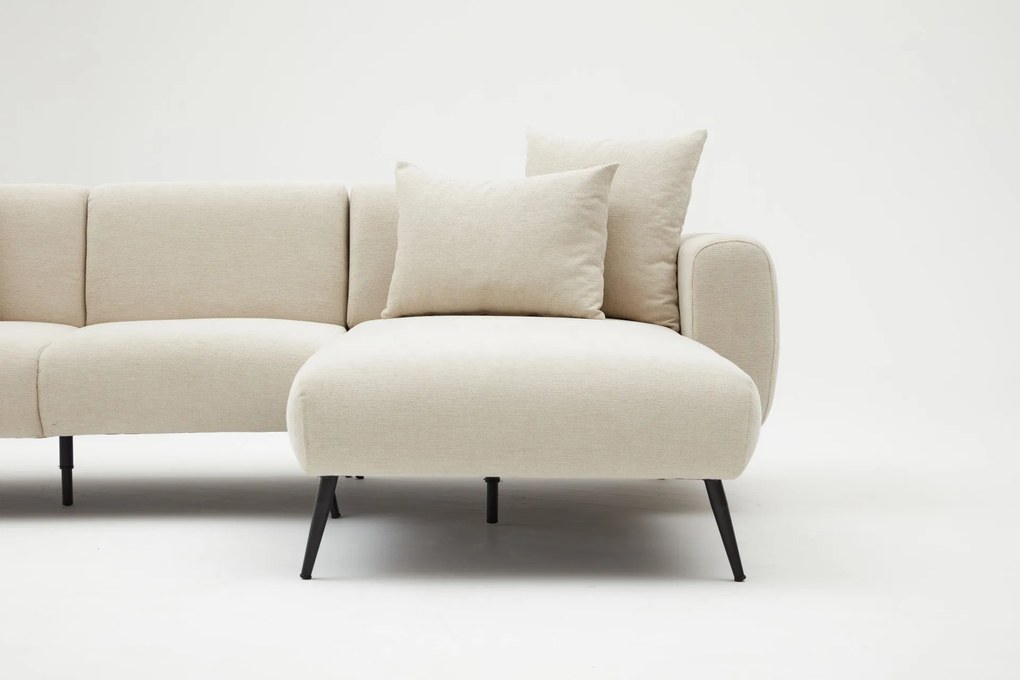 Hanah Home Rohová pohovka SIDE krémová pravá 252 cm