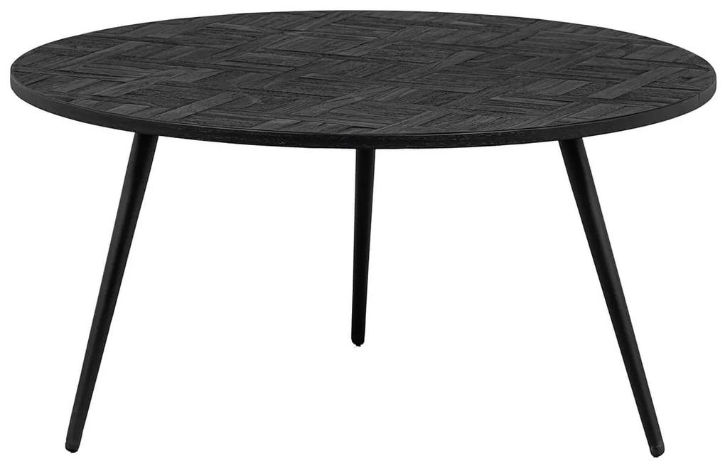 Konferenční stolek olendo ø 74 cm černý MUZZA
