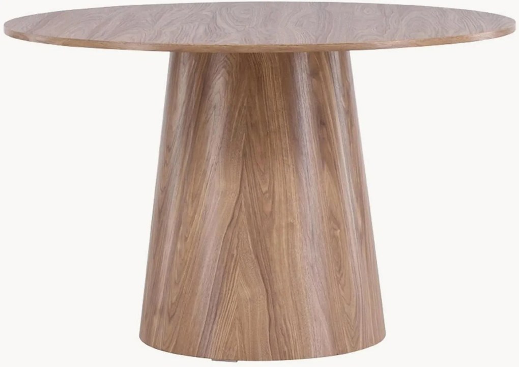 Kulatý jídelní stůl's dřevěným vzhledem Lanzo, Ø 120 cm