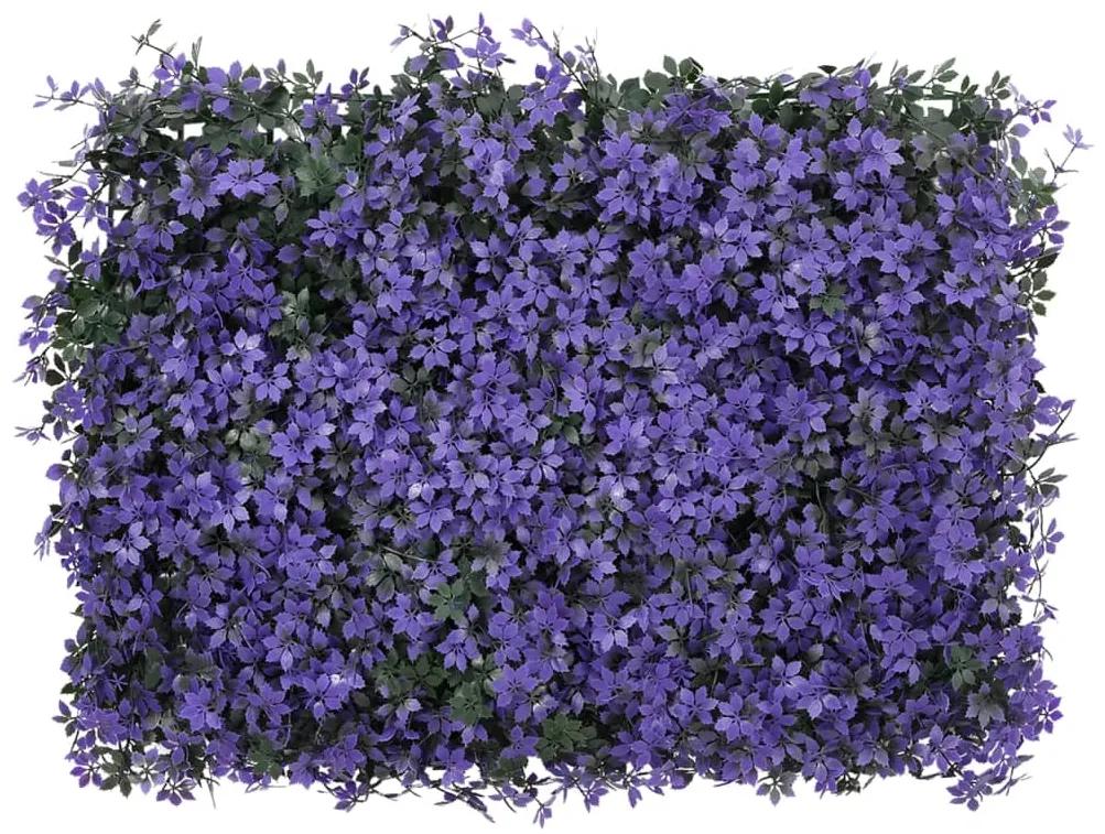 vidaXL Umělý listnatý plot 6 ks fialový 40 x 60 cm