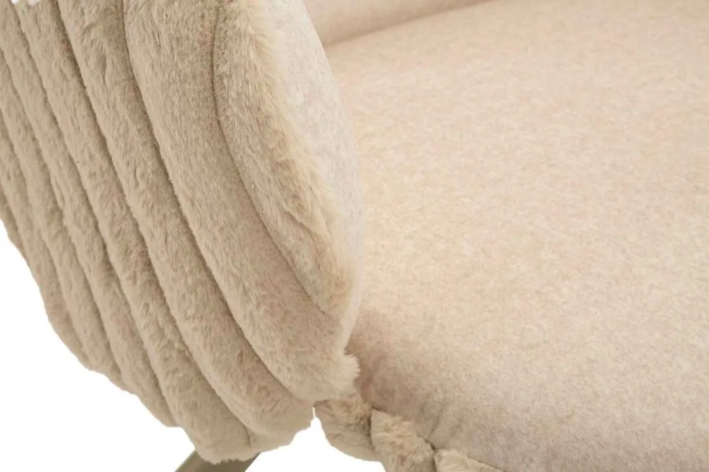 Designová jídelní židle Dargiana krémová