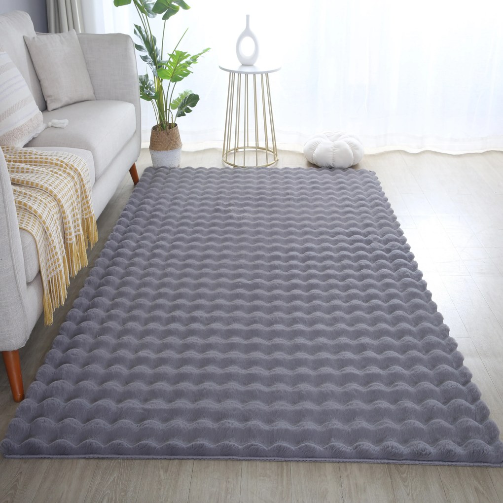 Ayyildiz, Kusový koberec Ambiance 5110 Grey, 120x170, šedá, obývací pokoj