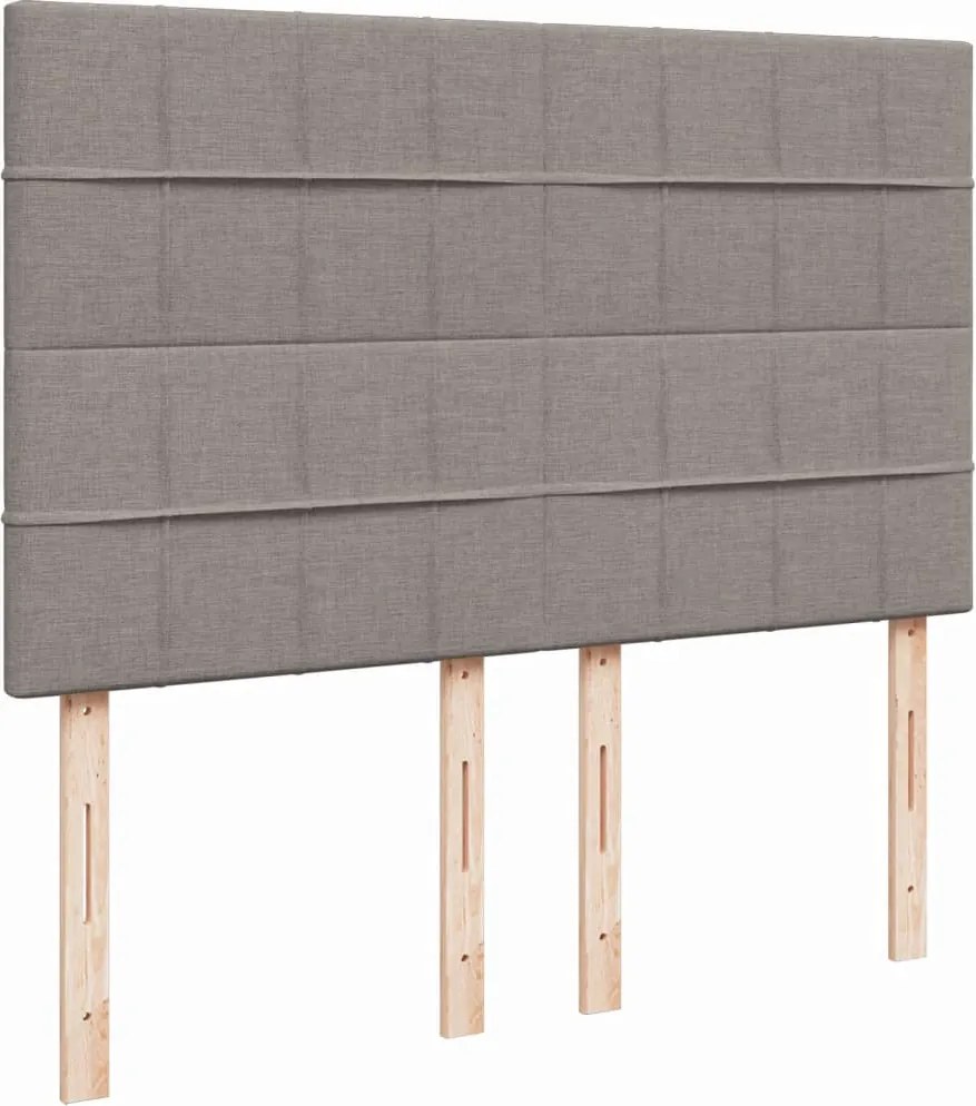 Box spring postel s matrací taupe 140x200 cm textil 3292815