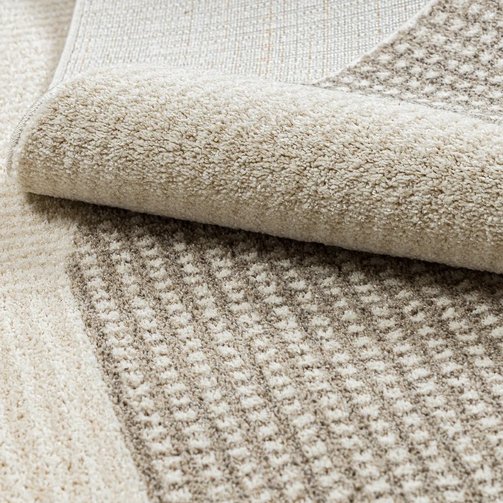 Dywany Łuszczów, Kusový koberec Fusion 0805 cream/beige, 180x270, béžová, kancelář
