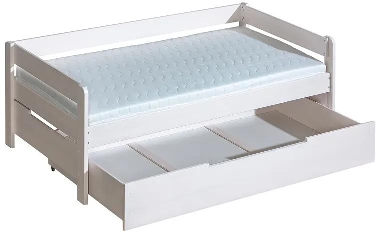 Jednolůžková postel s úložným prostorem Bambi 2 - masiv Zvolte možnost matrace: Bez matrace, Barevné provedení: Antracit