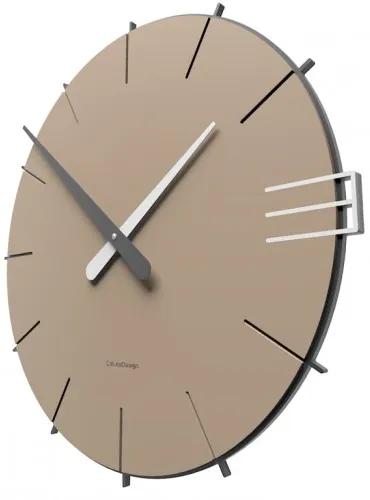 Designové hodiny 10-019 CalleaDesign Mike 42cm (více barevných verzí) Barva žlutá klasik-61 - RAL1018