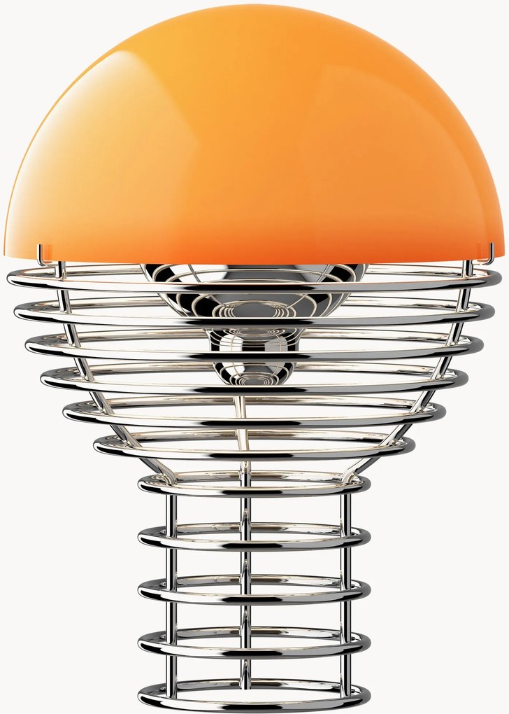 Malá přenosná stmívatelná stolní LED lampa Wire, Design Verner Panton