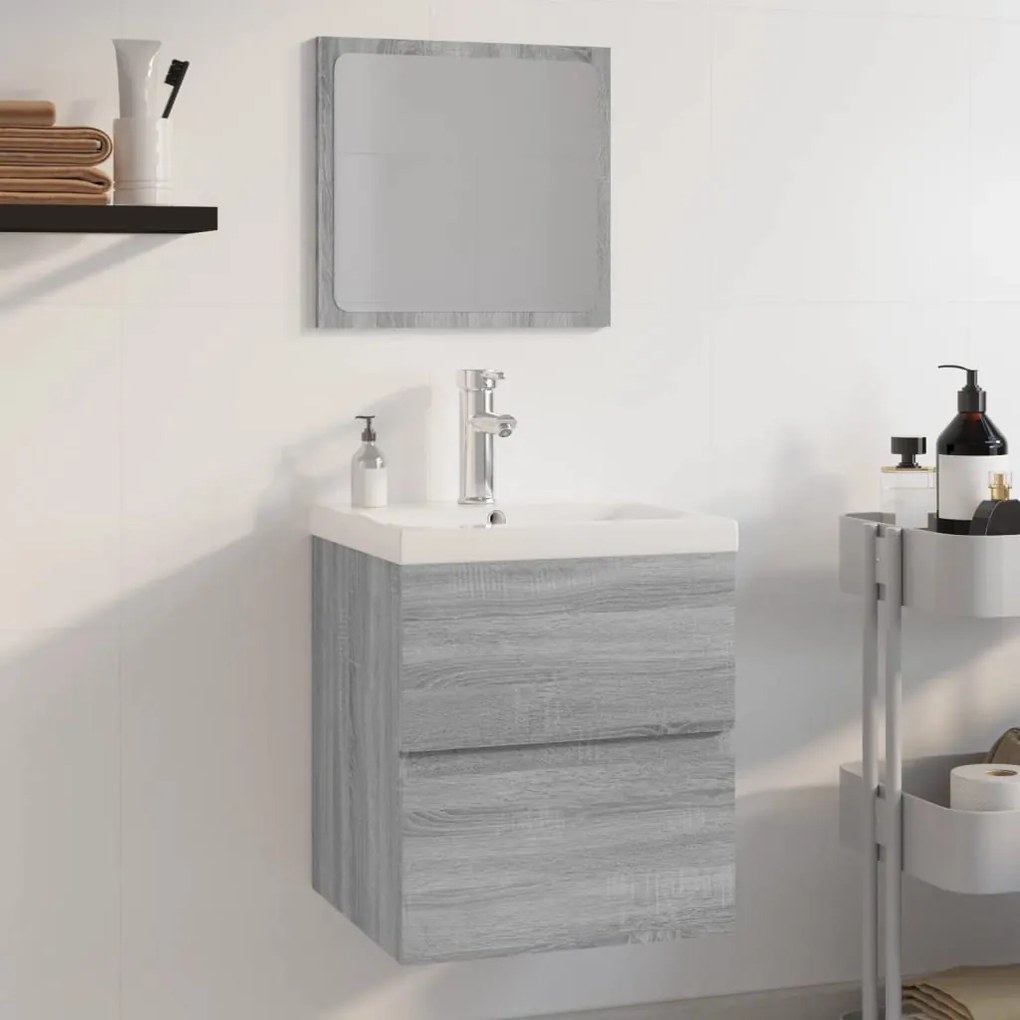 Koupelnová sestava šedá sonoma kompozitní dřevo 3152865