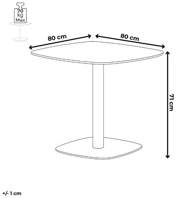 Jídelní stůl DUNA - MDF, kov, více barev Barva: Dub