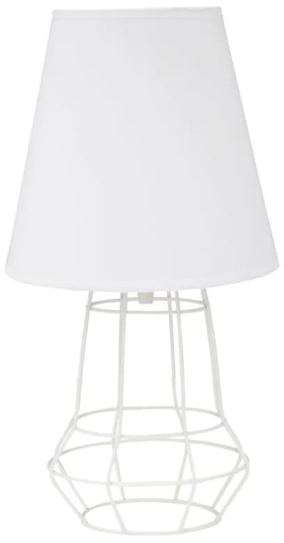 Bílá stolní lampa Mauro Ferretti Indiana, 20x37 cm