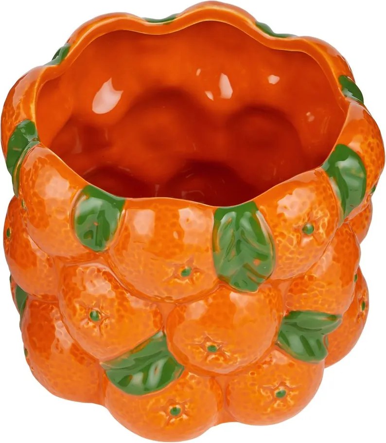 Butlers NARANJA Květináč 18 cm - oranžová