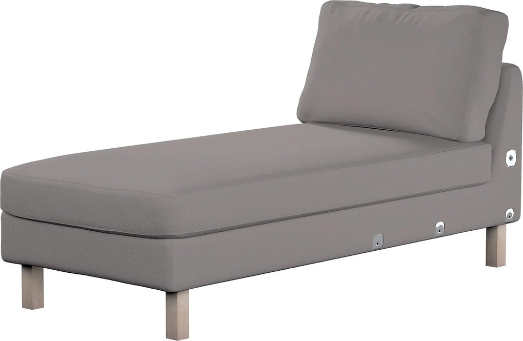 Potah na šezlong IKEA Karlstad samostatný, krátký barva béžová látka pletený vzor