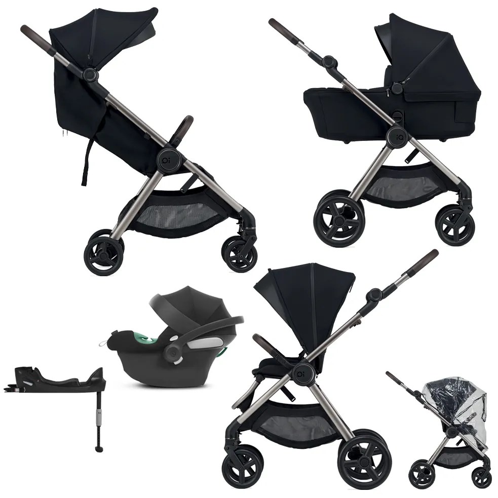 ANEX SET Kočárek kombinovaný IQ Smoky premium + CBX By CYBEX Aton B2 i-Size + základna
