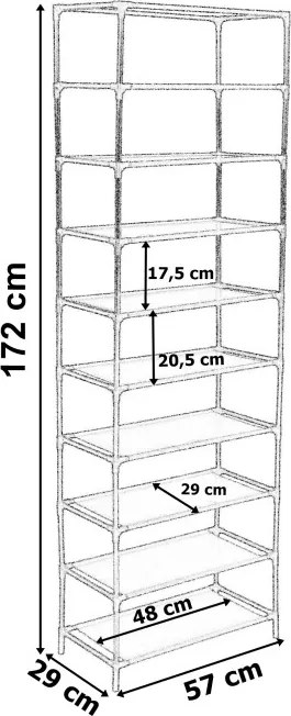 Šatní skříň LEA bílá / černá