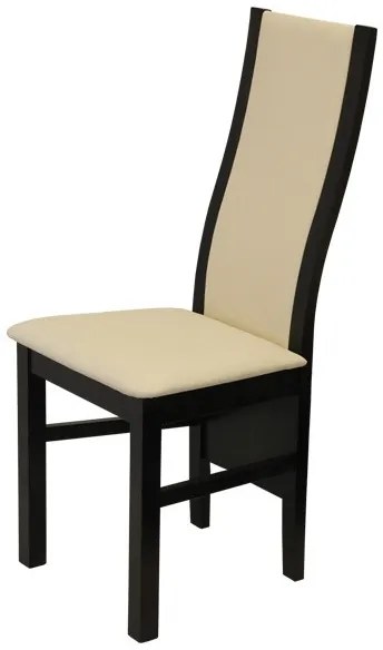 Bradop Židle buková GABRIELA Z108 W-wenge lamino/masiv 246-CORSIKA tmavě šedá