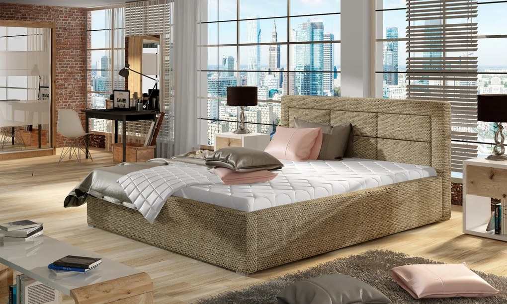 Rosano 140x200 + dřevěný rám Mat Velvet 68 tmavě fialová 200 x 200