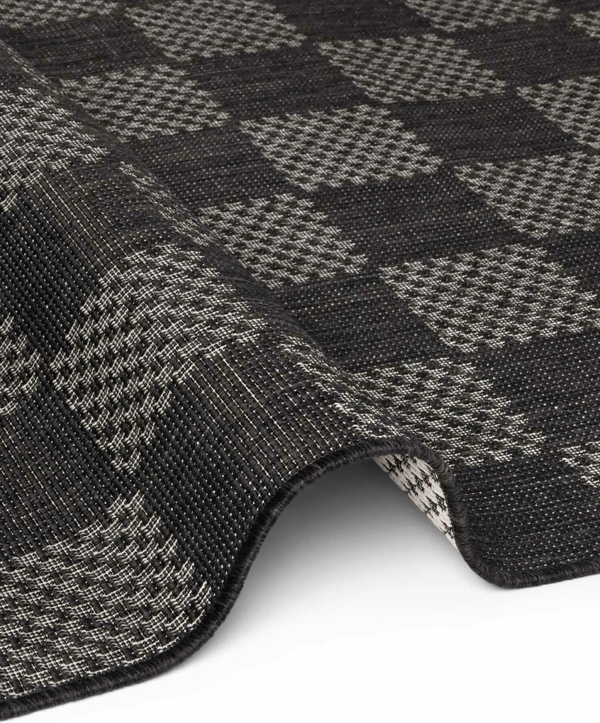 Ted Baker, Kusový koberec Ted Baker Haringey 106385 Black White, 160x230, černobílá, chodba / předsíň