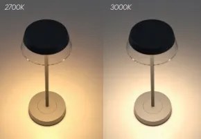 Redo Iluna exteriérová stolní LED lampa Barva: Matná červená