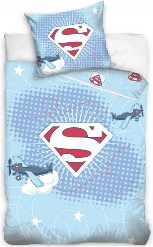Povlečení do dětské postýlky Little Superman - 100% bavlna - 40 x 60 cm + 100 x 135 cm - Certifikát Oeko Tex Standard 100